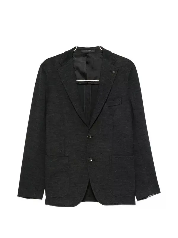 Tagliatore Notched-lapel Single-breasted Blazer - Grey