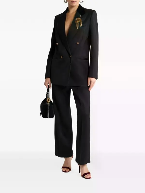 Etro Wide-leg Wool Trousers With Belt