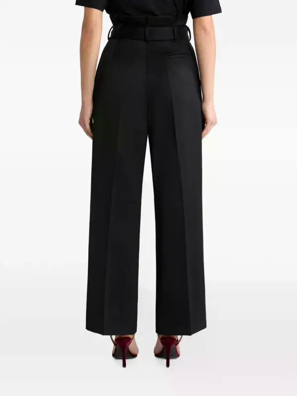 Etro Wide-leg Wool Trousers With Belt