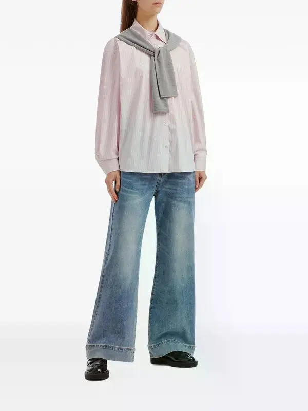 B+AB Whiskered Wide-leg Jeans