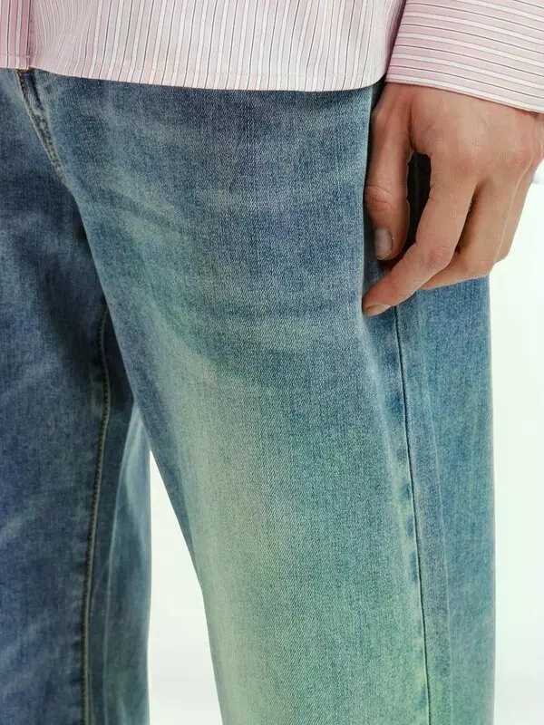 B+AB Whiskered Wide-leg Jeans