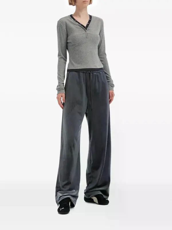 TOUT A COUP Layered-effect Press-stud T-shirt