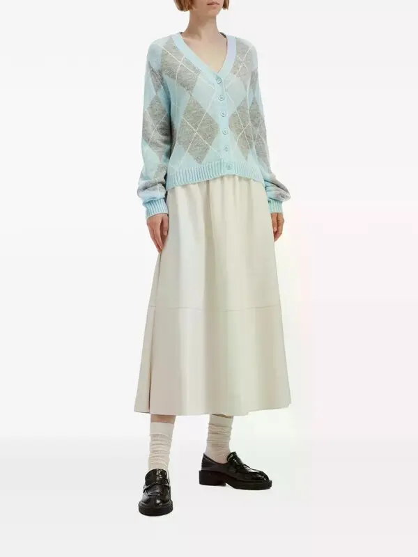 B+AB Argyle Knit Cardigan
