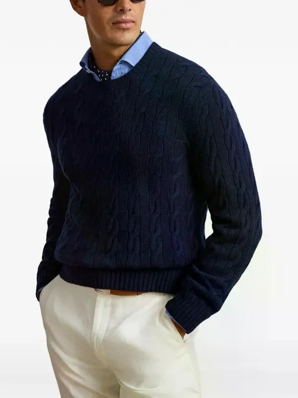Ralph Lauren Purple Label Cashmere Cable-knit Sweater