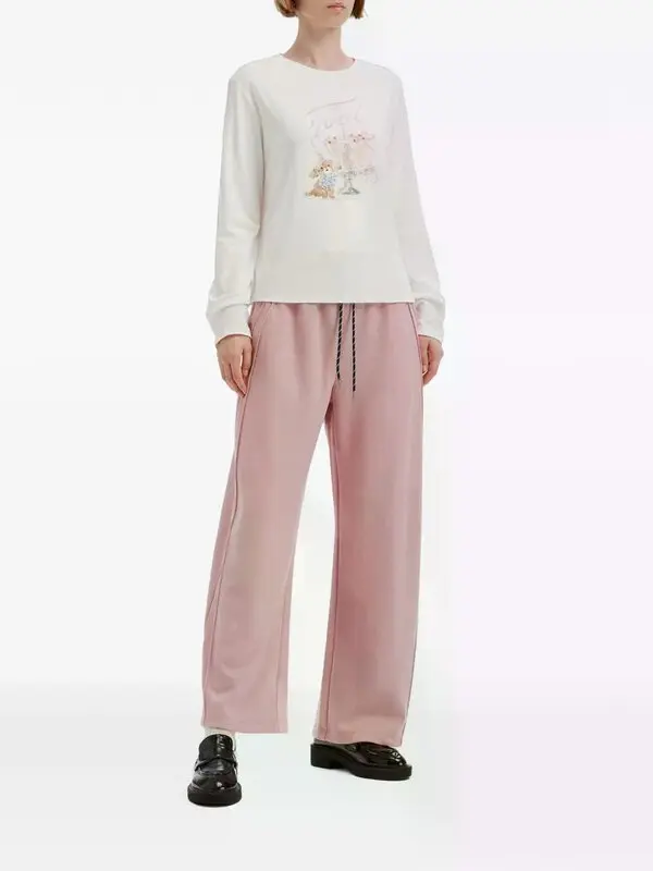 TOUT A COUP Drawstring Wide-leg Track Pants