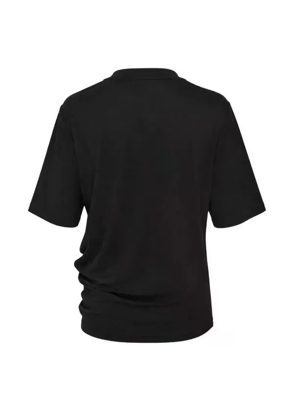 CLUB21 COLLECTION Willa Mock-neck T-shirt - Black