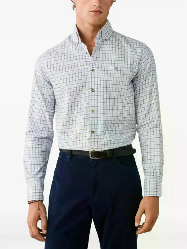 HACKETT LONDON Checked Buttoned Shirt