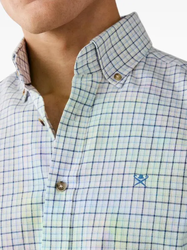 HACKETT LONDON Checked Buttoned Shirt