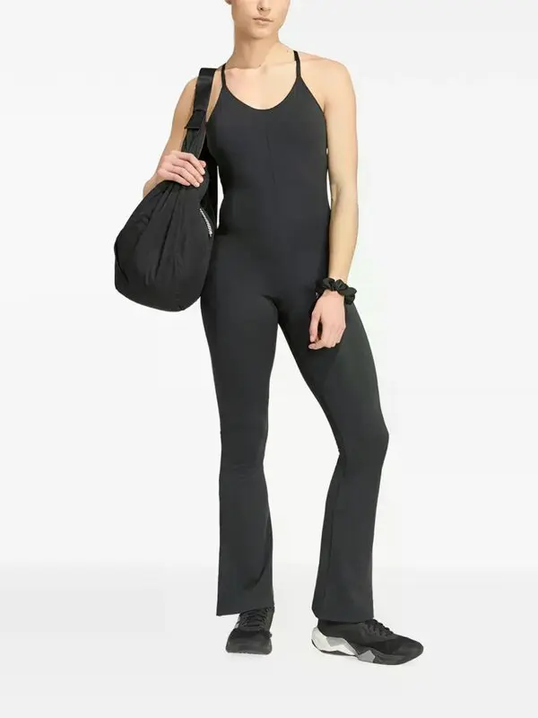 Adidas All Me Flare Open-back Jumpsuit