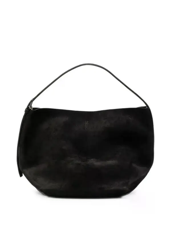 TOTEME Belted Suede Tote Bag - Black
