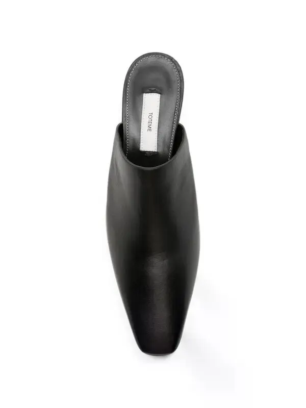 TOTEME Pointed-toe Leather Mules
