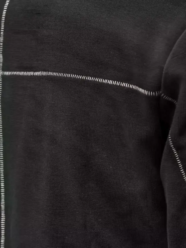 THOM KROM Contrast Stitch Long Sleeve Crew Neck