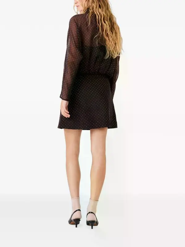 Maje Rhinestone Embellished Mini Dress
