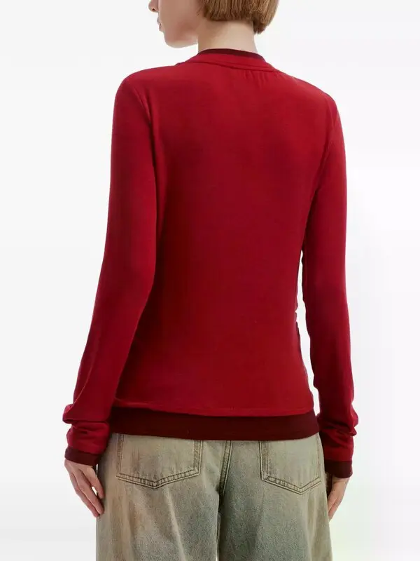 TOUT A COUP Layered-effect Ruched T-shirt
