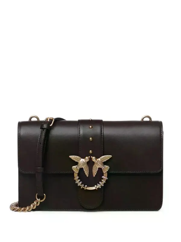 Pinko Medium Love Bag Stud-embellished Crossbody Bag - Brown