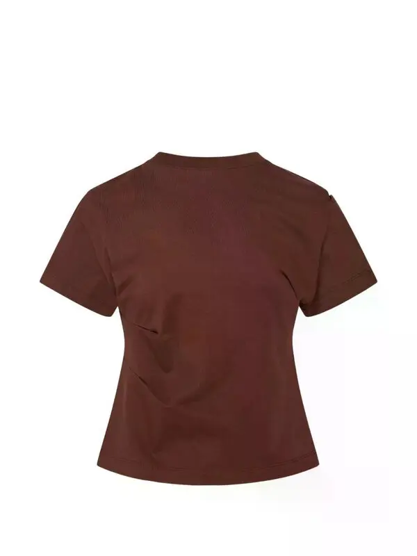 RE CODE Cut-out Jersey T-shirt - Brown