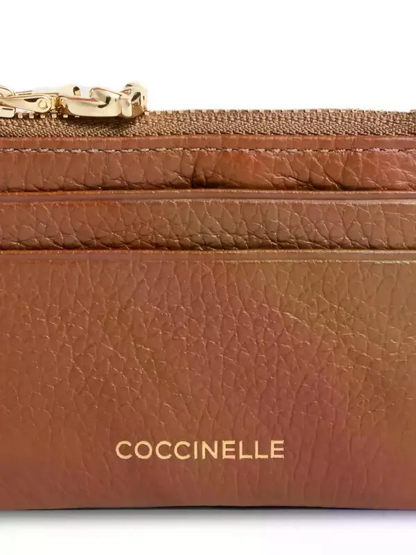 COCCINELLE Small C-me Softy Grained Card Holder - Brown
