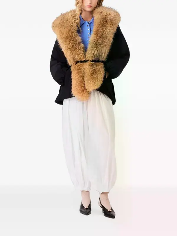 Maje Faux-fur Shawl-collar Coat