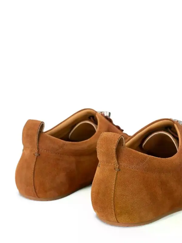 By Far Suede Lace-up Sneakers