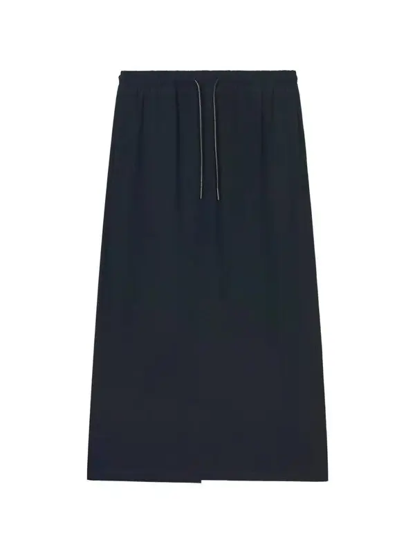 TOUT A COUP Drawstring-waist Midi Skirt - Blue