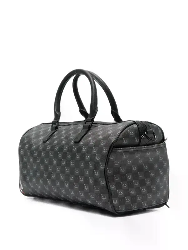 SPRAYGROUND Check-pattern Shark Holdall - Black