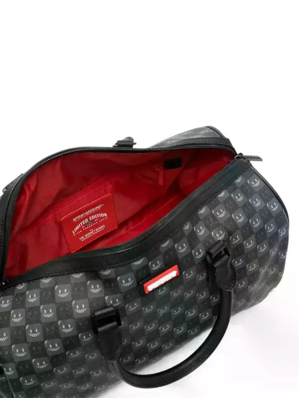 SPRAYGROUND Check-pattern Shark Holdall