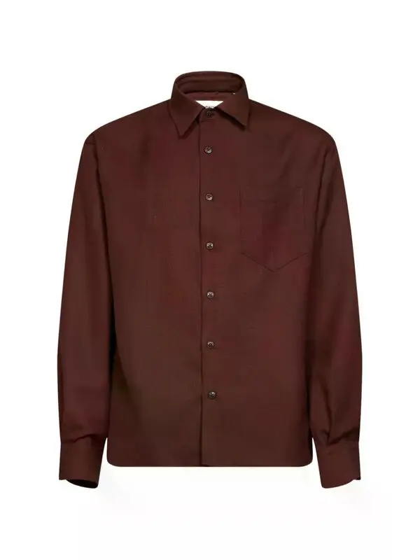 COSTUMEIN Chest-pocket Virgin-wool Shirt
