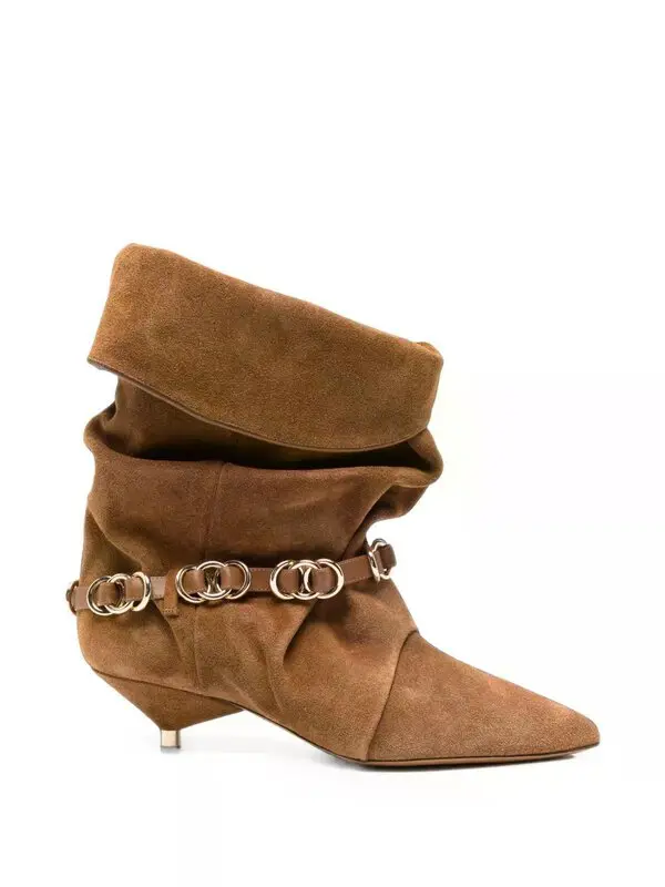 Isabel Marant Étoile Edrik Ring-detail Ankle Boots - Brown