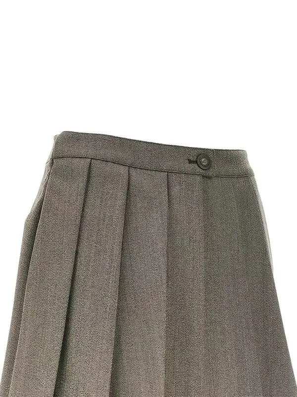 Emporio Armani Pleated Virgin Wool Shorts