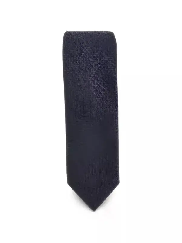 Emporio Armani Herringbone Silk Tie