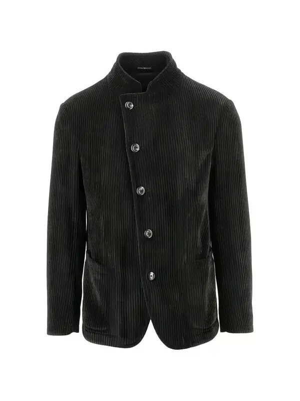 Emporio Armani Corduroy-effect Jacket - Black