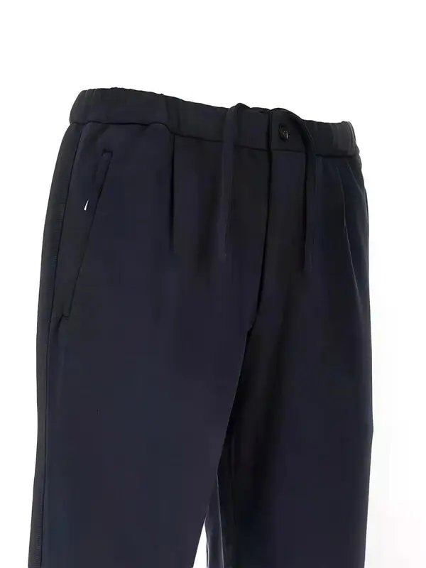 Emporio Armani Drawstring-waist Pleated Trousers