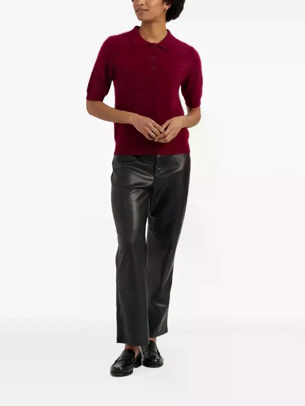 Chinti & Parker Brushed-finish Short-sleeve Polo Top