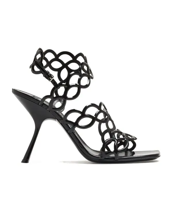 SERGIO ROSSI Sr Mermaid" 100mm Leather Sandals