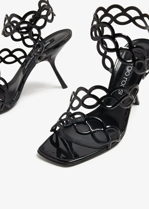 SERGIO ROSSI Sr Mermaid" 100mm Leather Sandals
