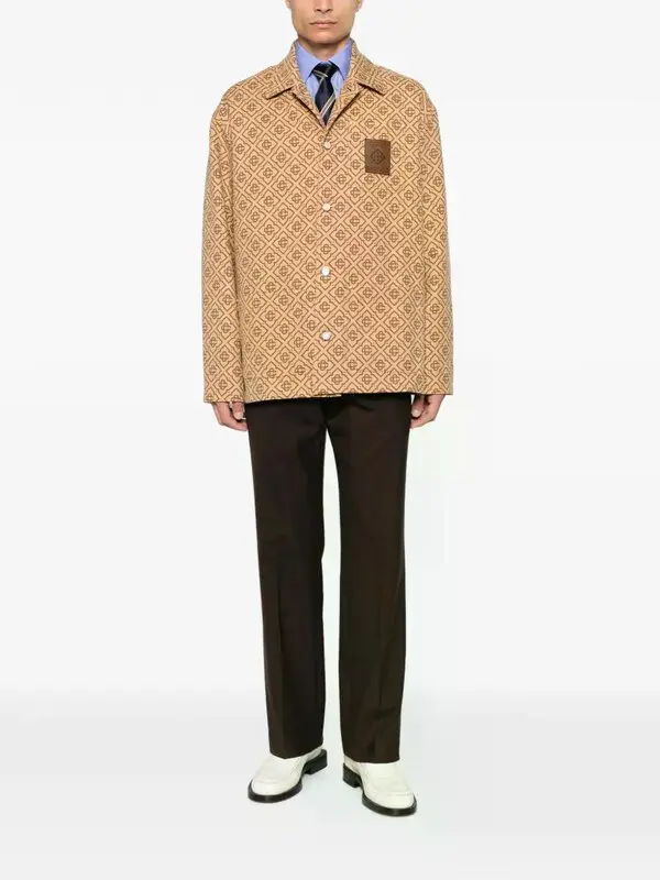 Casablanca Monogram-print Logo-patch Jacket