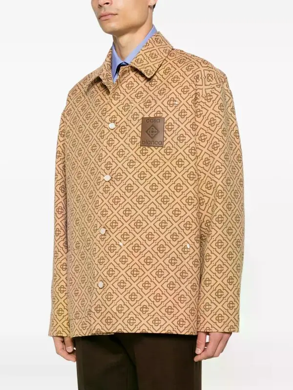 Casablanca Monogram-print Logo-patch Jacket