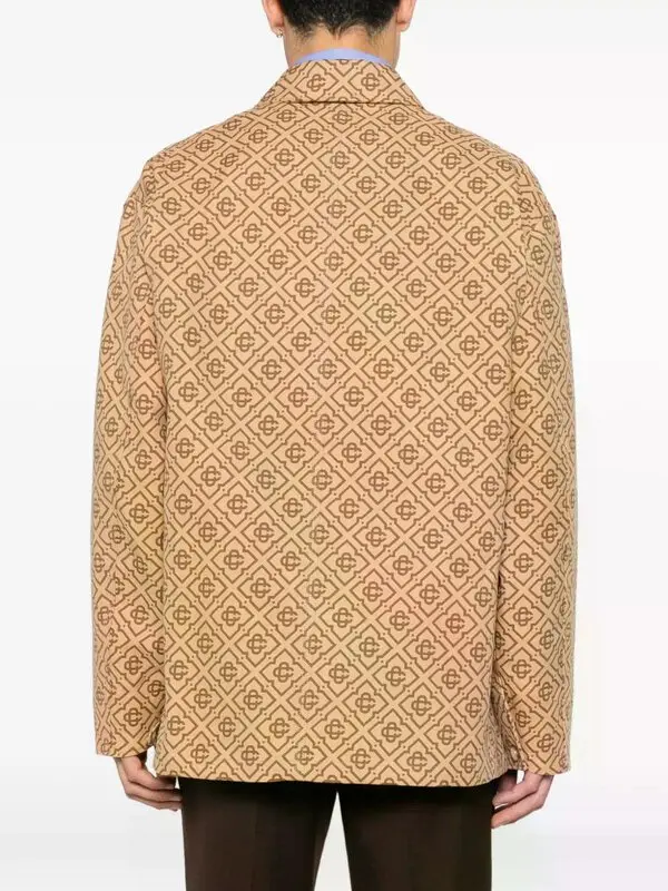 Casablanca Monogram-print Logo-patch Jacket
