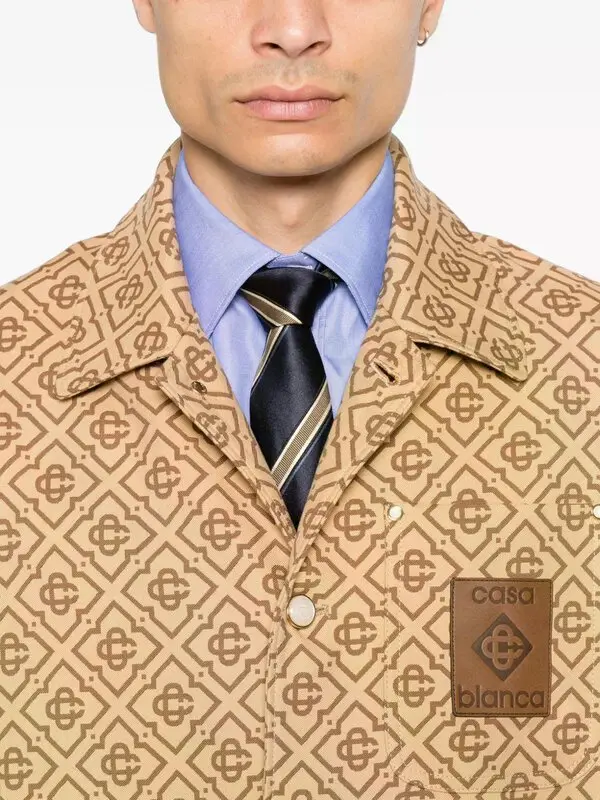 Casablanca Monogram-print Logo-patch Jacket