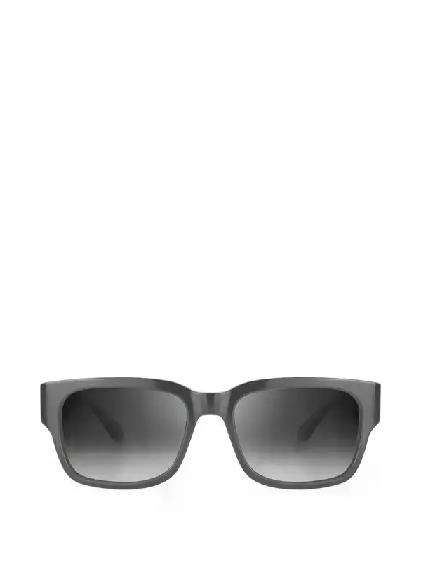 BUGATTI Tortoise-effect Rectangle-frame Sunglasses