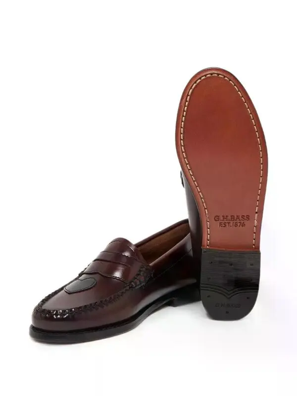 G.H.BASS Weejuns Heart-patch Loafers