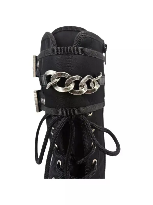 MADISON MAISON Chain-detail Buckled Combat Boots