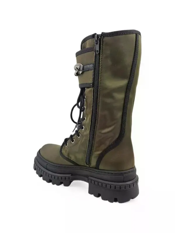 MADISON MAISON Chain-detail Buckled Combat Boots