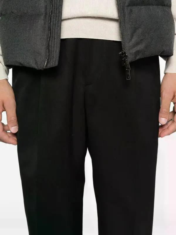 Zegna Pleated Trousers With Elasticated Waistband