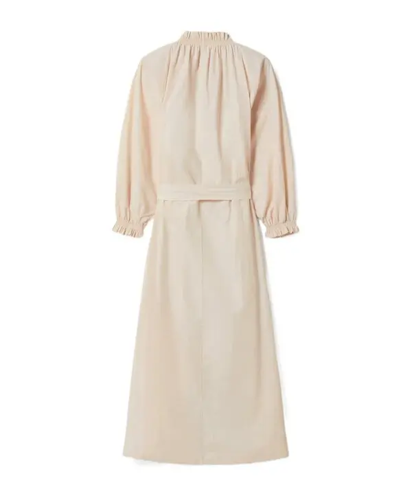 La DoubleJ Embroidered Ruffle-trimmed Dress