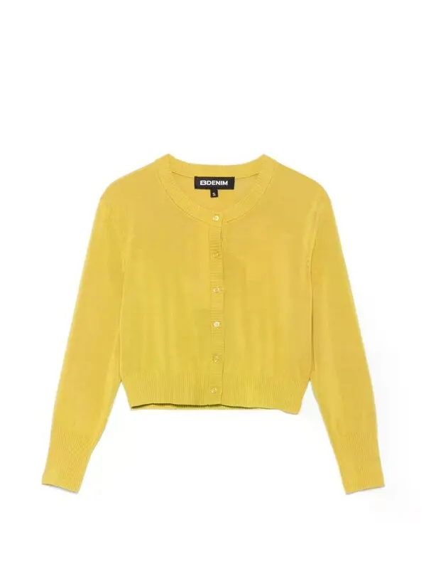 EB DENIM Juniper Cropped Cardigan - Yellow