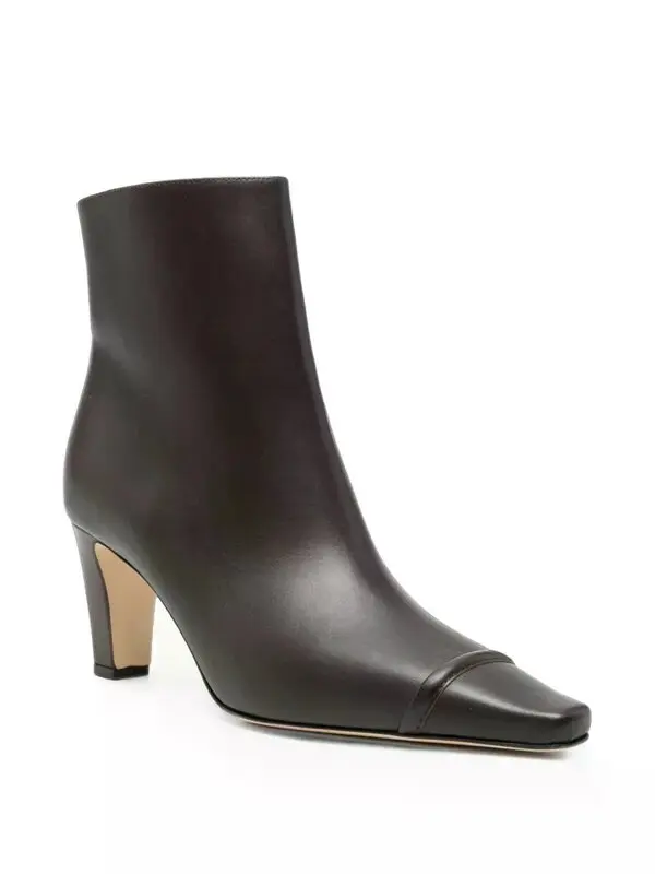 Manolo Blahnik Leather Ankle Boots - Brown