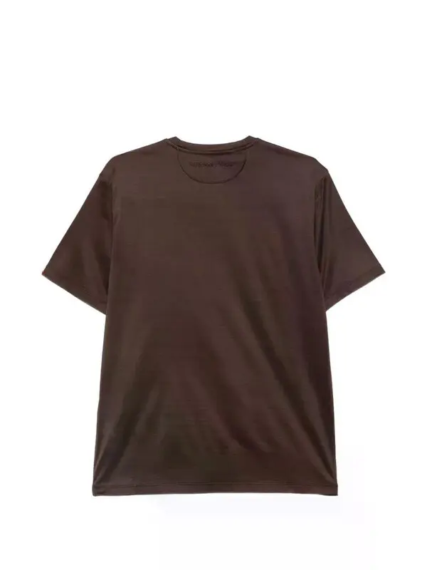 Stefano Ricci Logo-plaque Crew-neck T-shirt - Brown