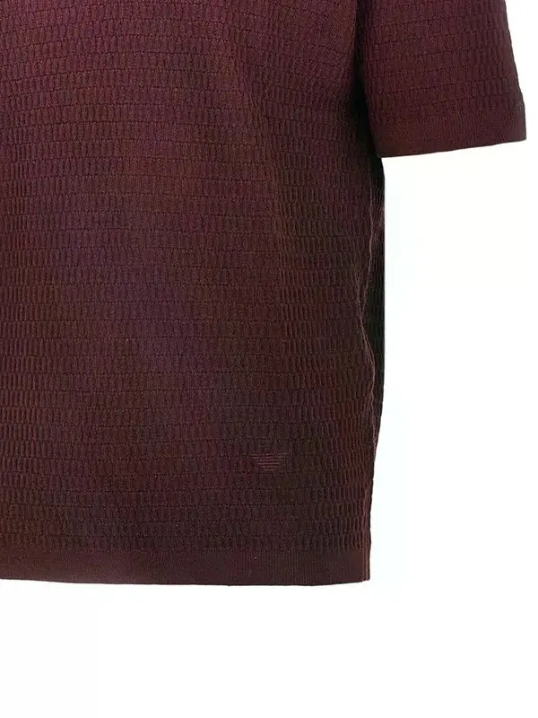 Emporio Armani Textured Short-sleeve Sweater