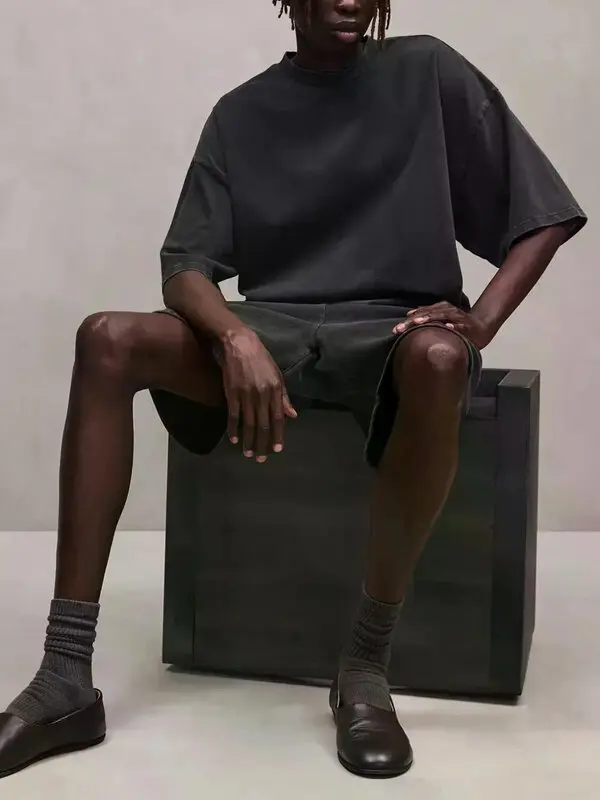 ENTIRE STUDIOS Washed-effect Drop-shoulder T-shirt